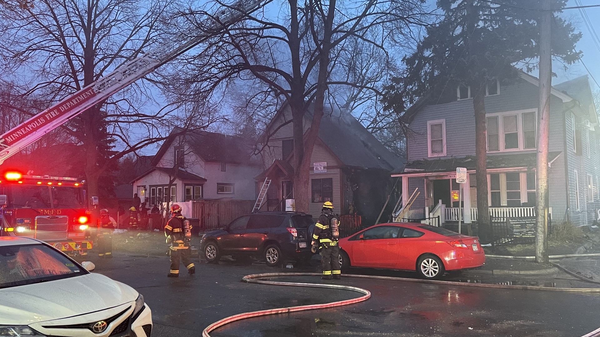 Minneapolis Fire Department responds to fire on city's west side ...