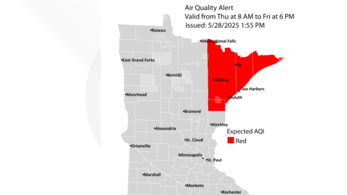 Minnesota faces air quality alert from Canada wildfires | kare11.com