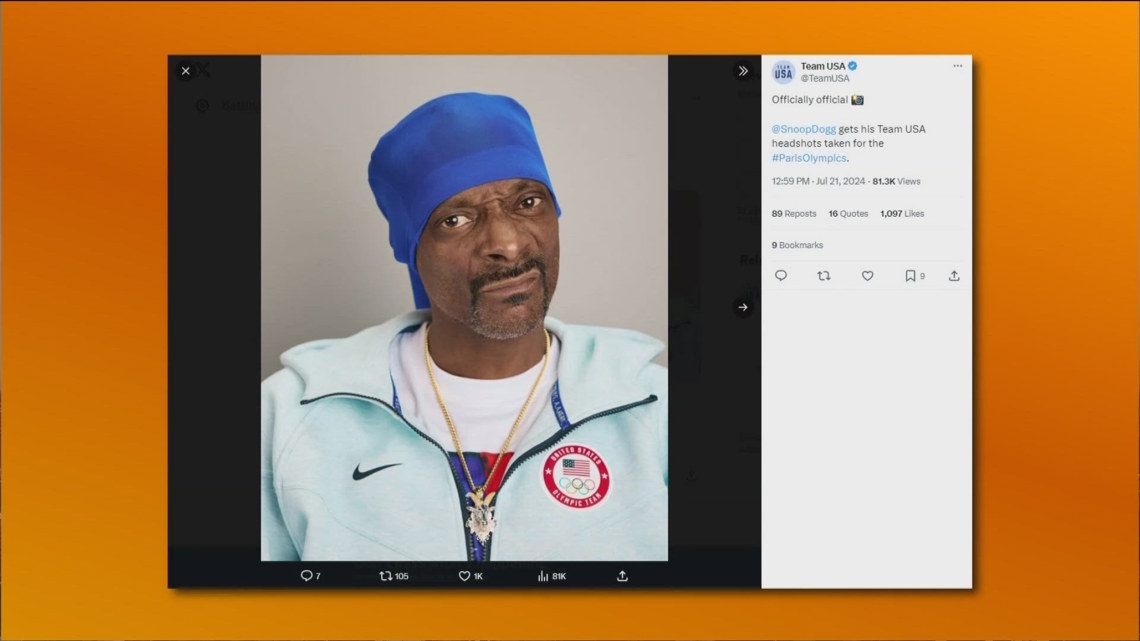 Snoop Dogg takes headshots for Team USA | kare11.com