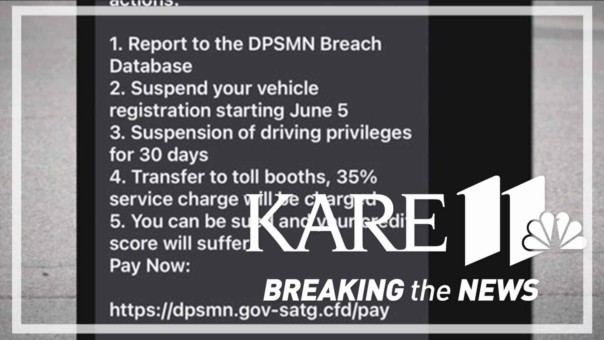 Officials warn about DMV scam messages | kare11.com