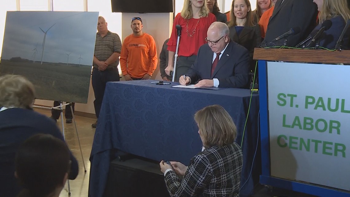 Gov. Tim Walz signs '100 Percent by 2040' bill | kare11.com
