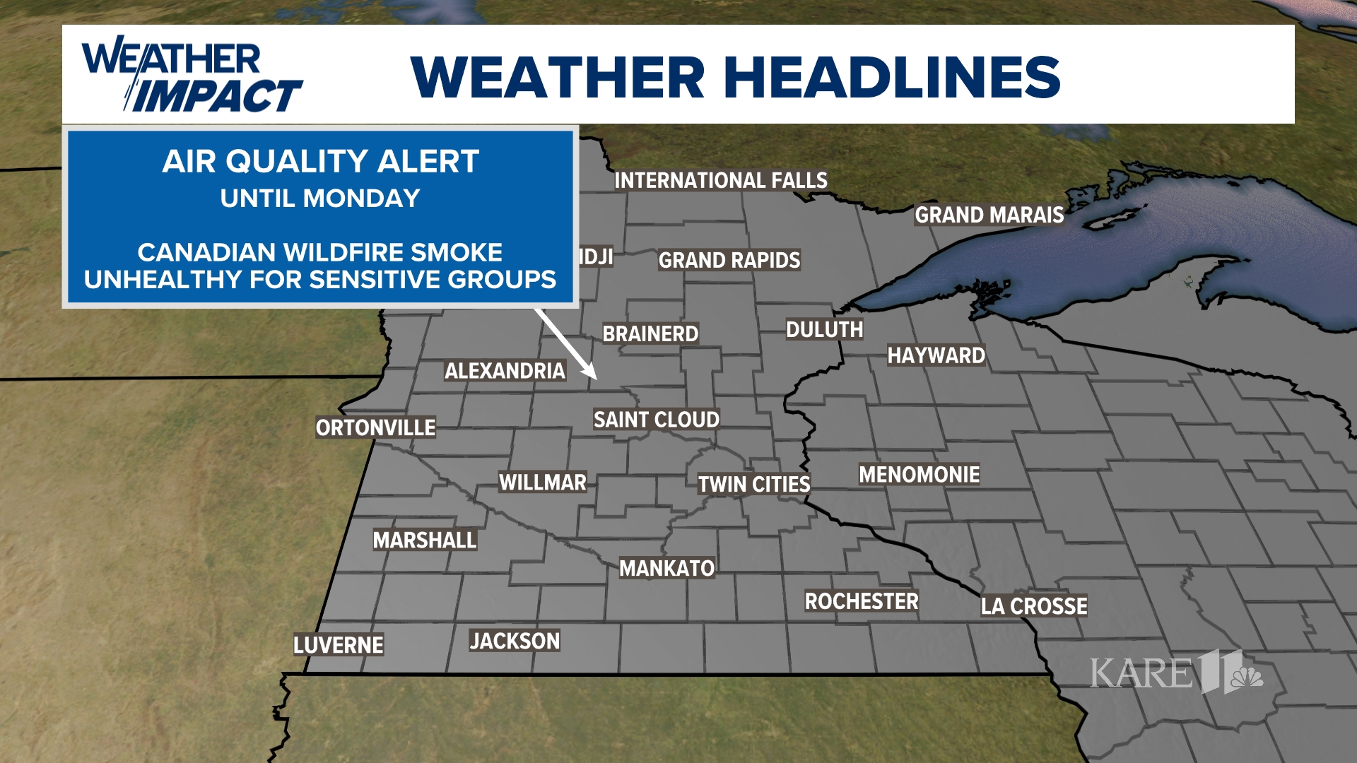 KARE 11 Weather Impact Alert: Midweek wind, snow | kare11.com