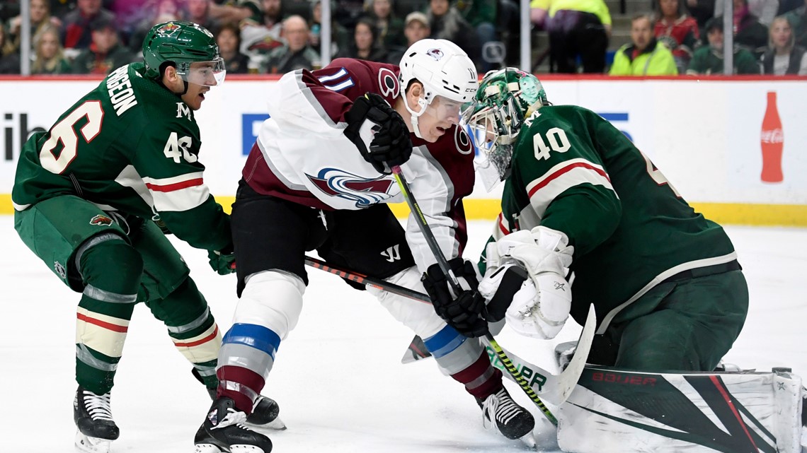 Wild lose to Avs 3-2, winning streak ends | kare11.com