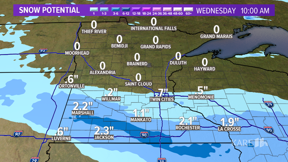 Snow will move into Southern Minnesota overnight | kare11.com