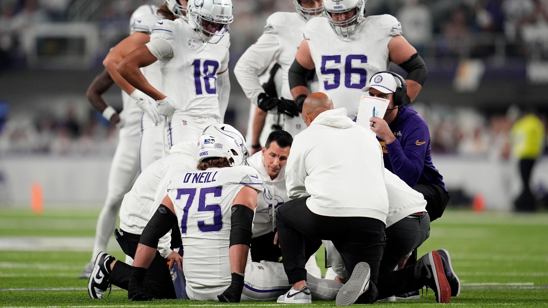 Vikings RT Brian O'Neill returns after knee injury | kare11.com