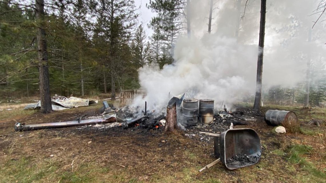 Cabin explosion and fire near Chisholm injures mother, son | kare11.com