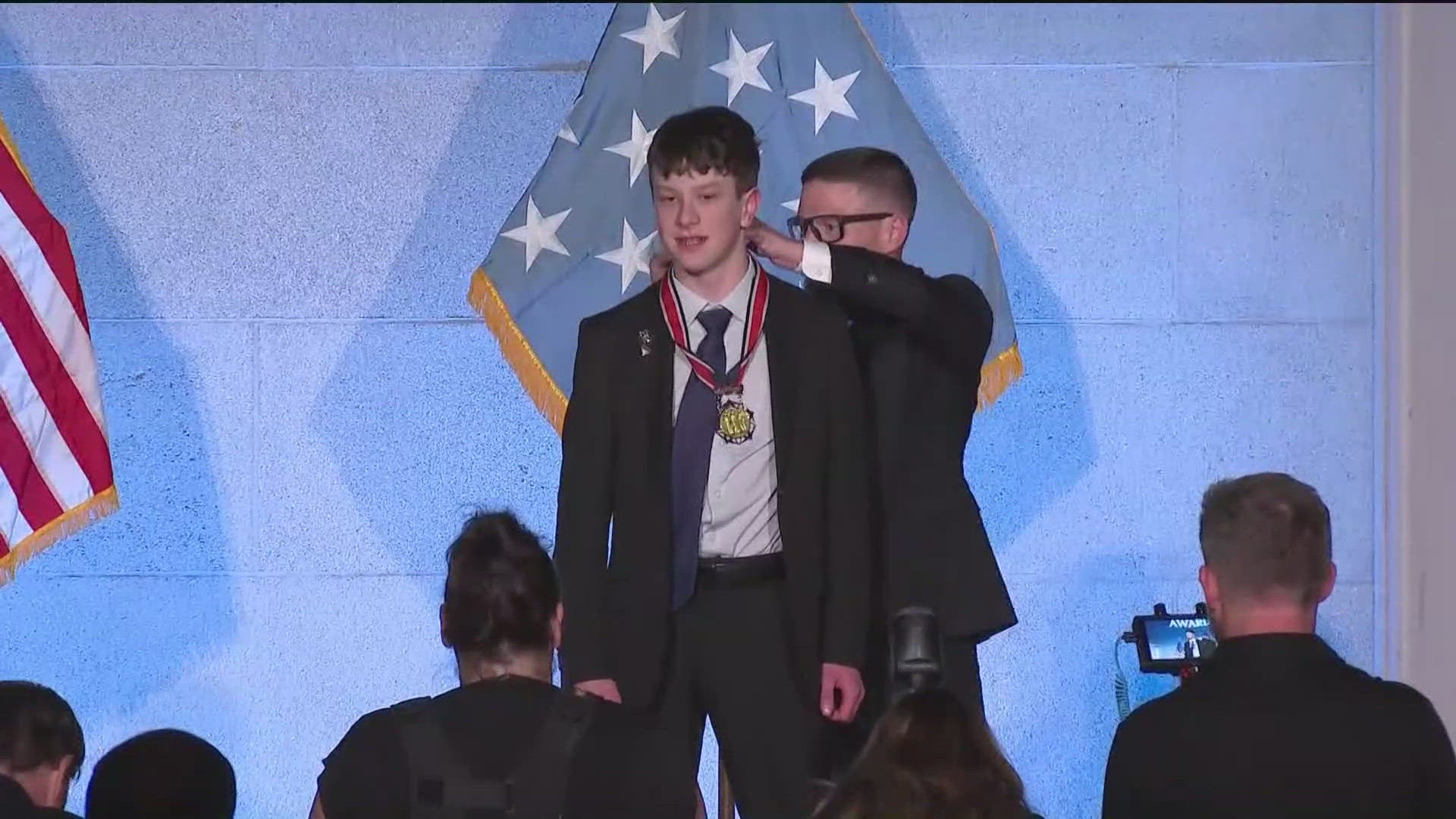 Victor Greenawalt honored for heroism during Annunciation school ...