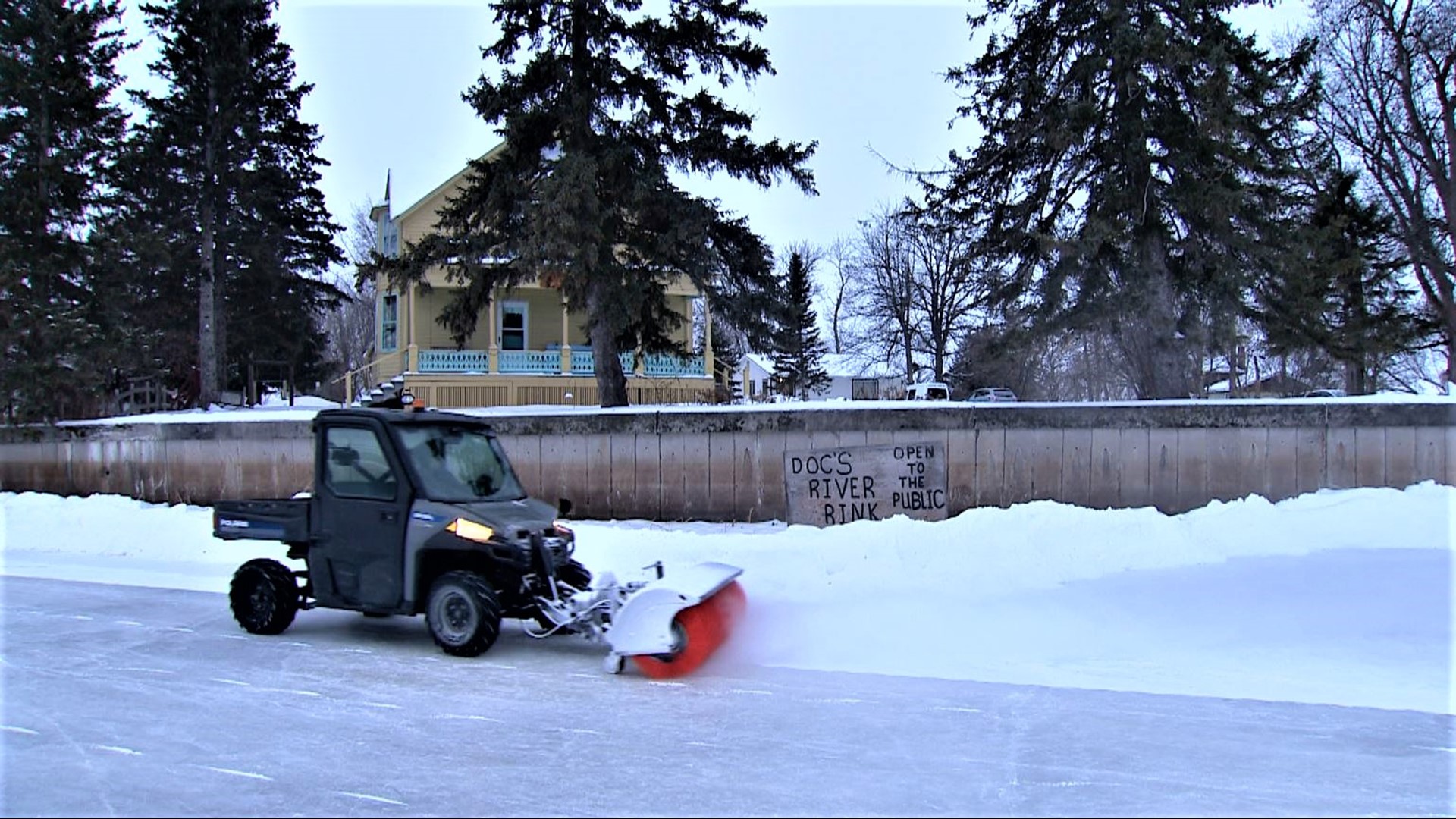 Inspired by COVID closings, skate path on Warroad River is 2½ miles of ...
