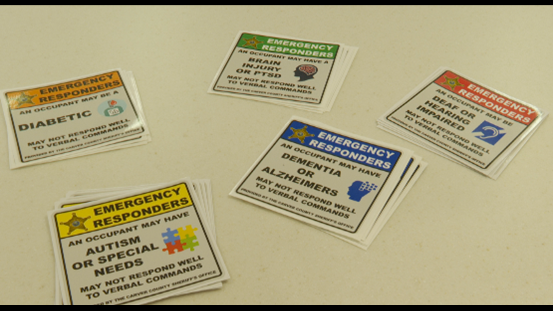 Emergency decals assist first responders in Carver County | kare11.com