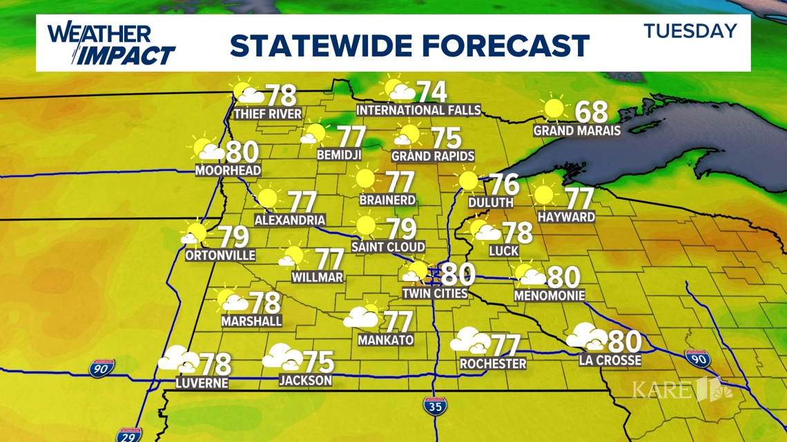 Current weather forecast in the Twin Cities | kare11.com