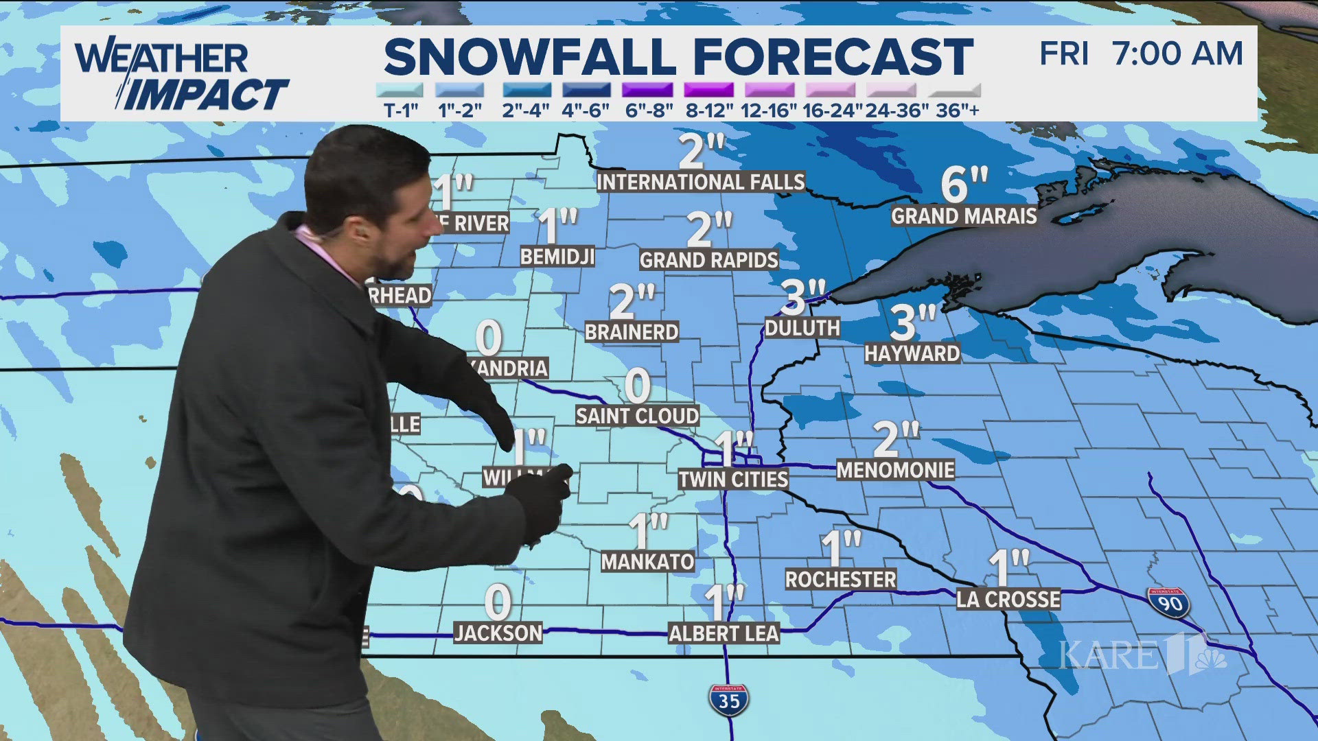 Weather Impact Alert for snow Thursday through Friday | kare11.com