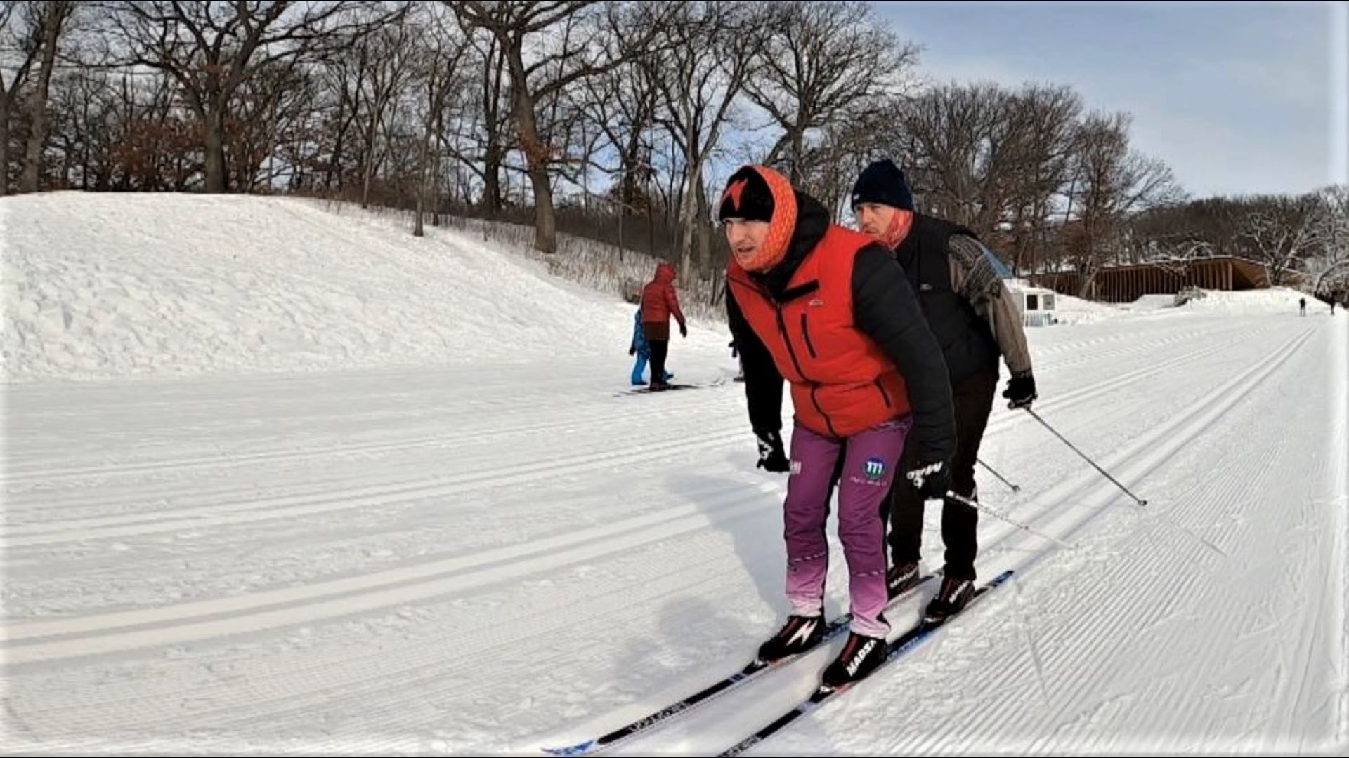 Two Minnesota skiers complete entire Birkebeiner tandem | kare11.com