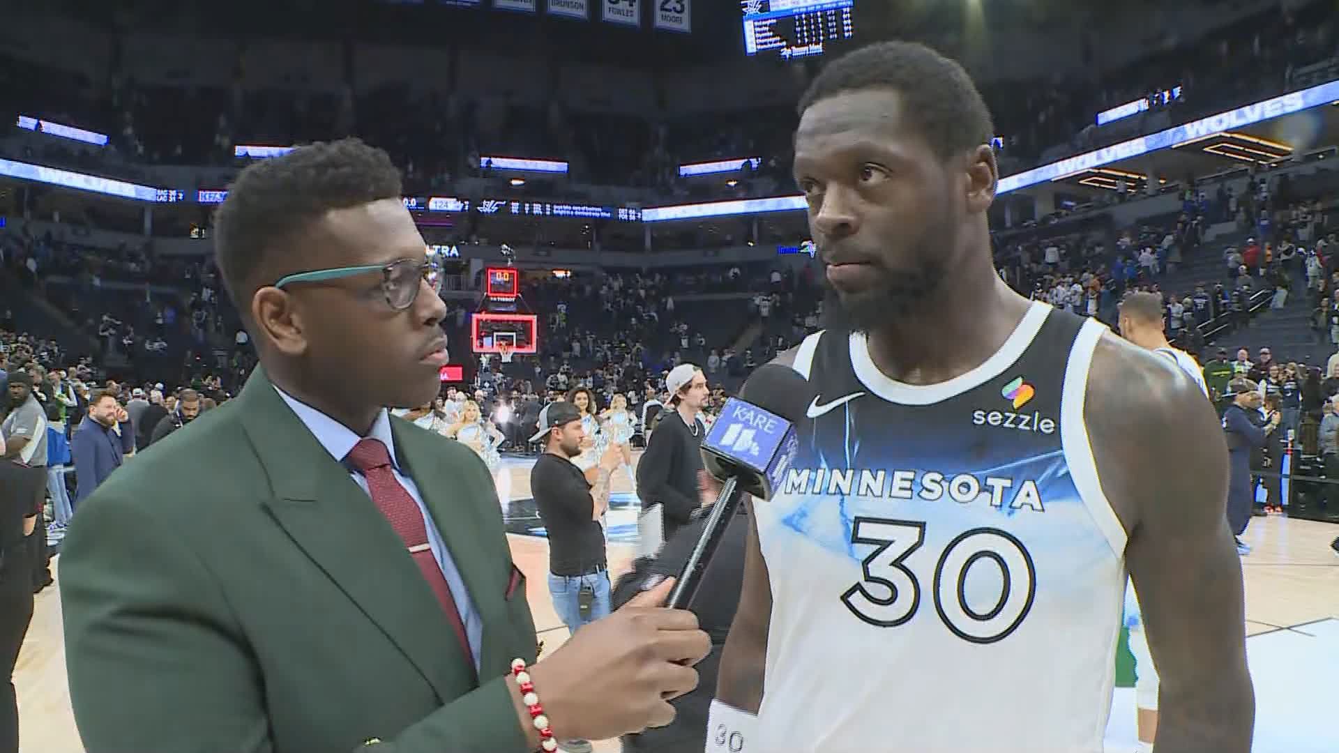 Reggie Wilson interviews Timberwolves power forward Julius Randle ...