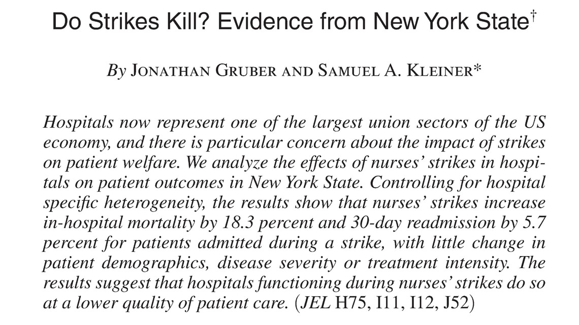 A lesson from the past? A New York study looks at the impact strikes ...