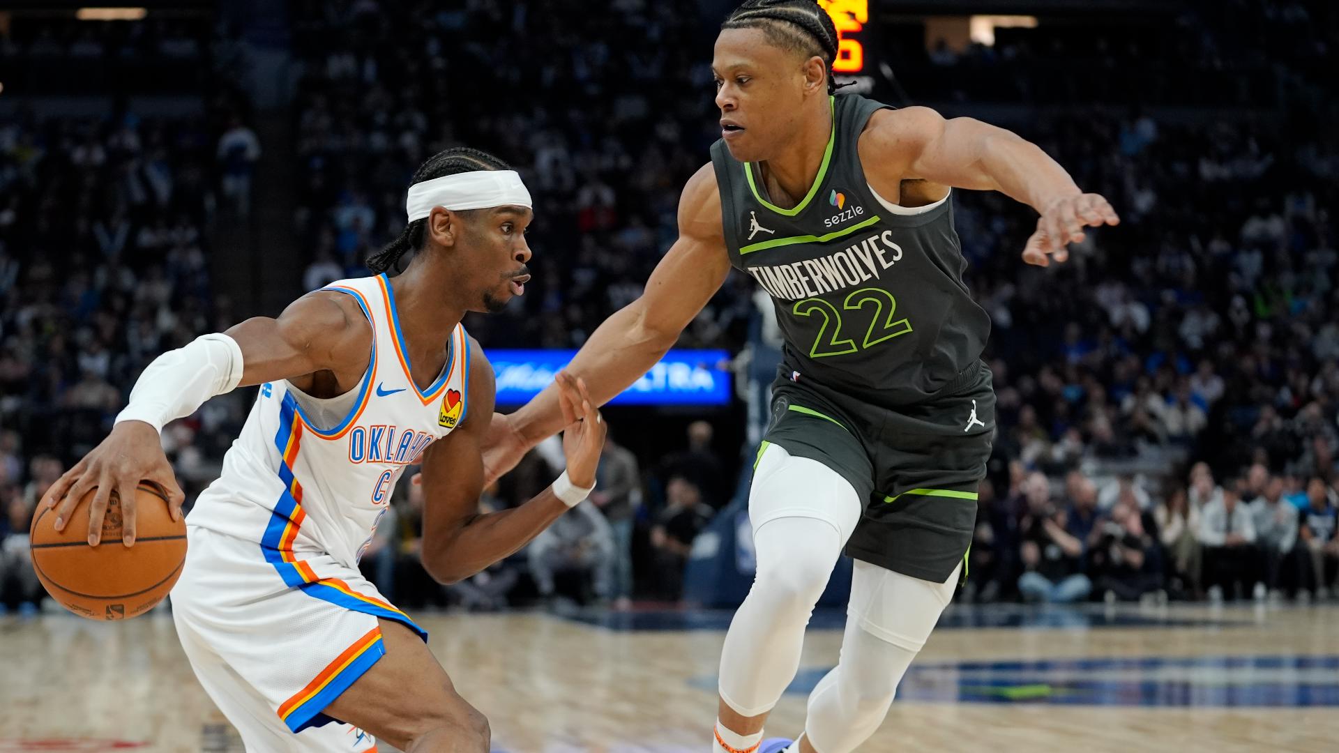 Timberwolves' Jaylen Clark hurts neck in loss against OKC Thunder ...