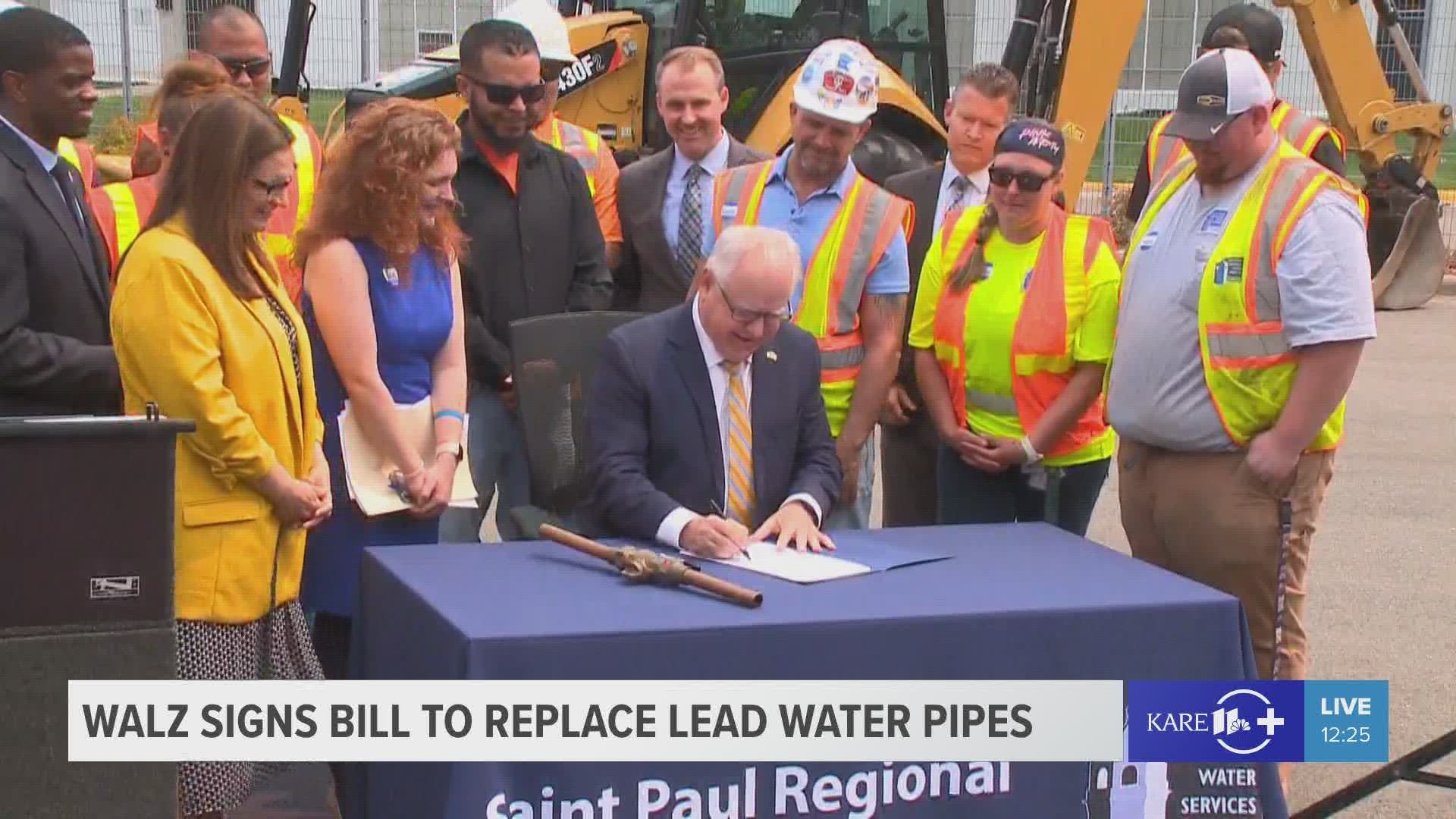 Walz signs $240 million bill to replace lead water supply lines ...