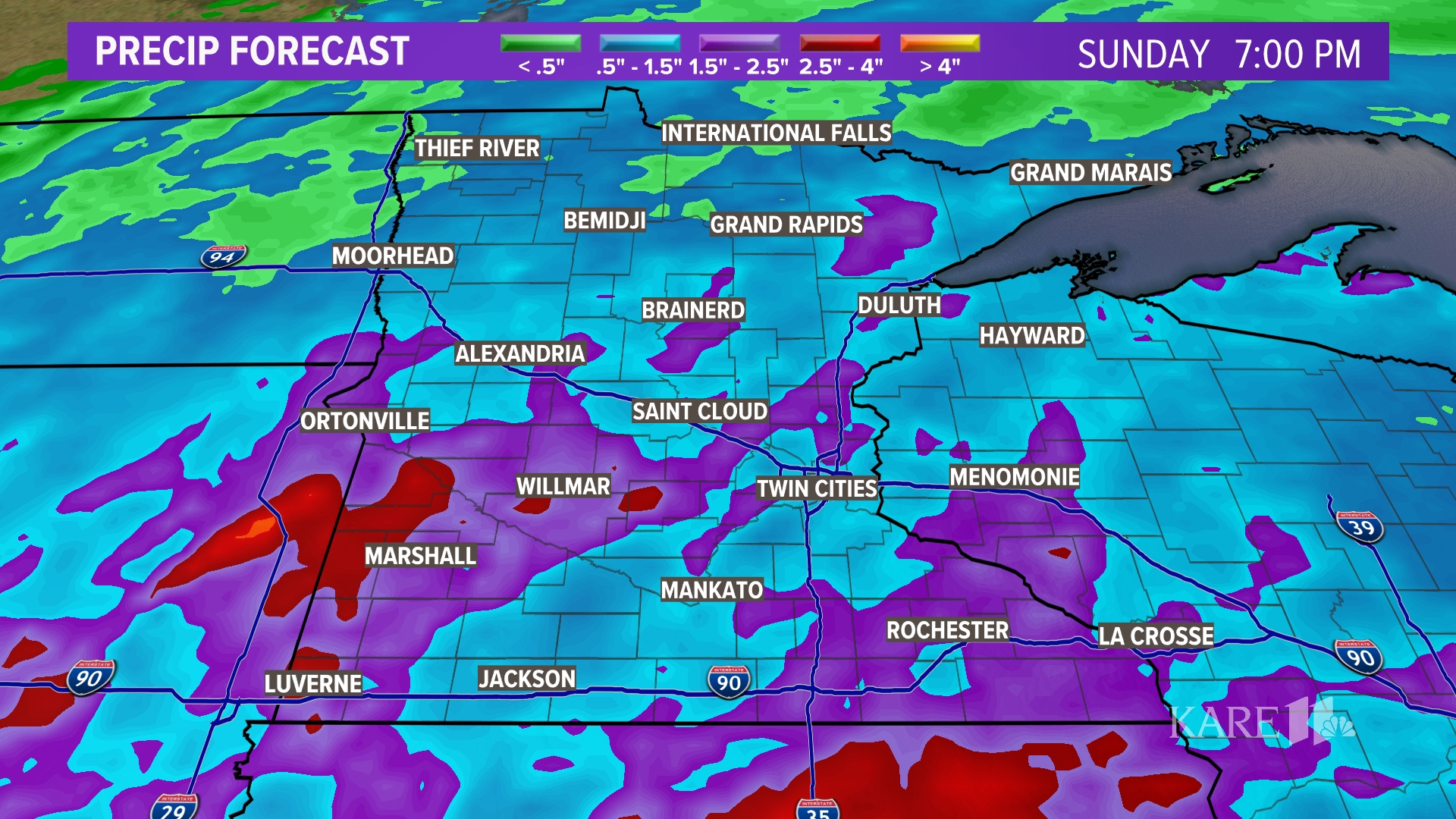 Current weather forecast in the Twin Cities | kare11.com