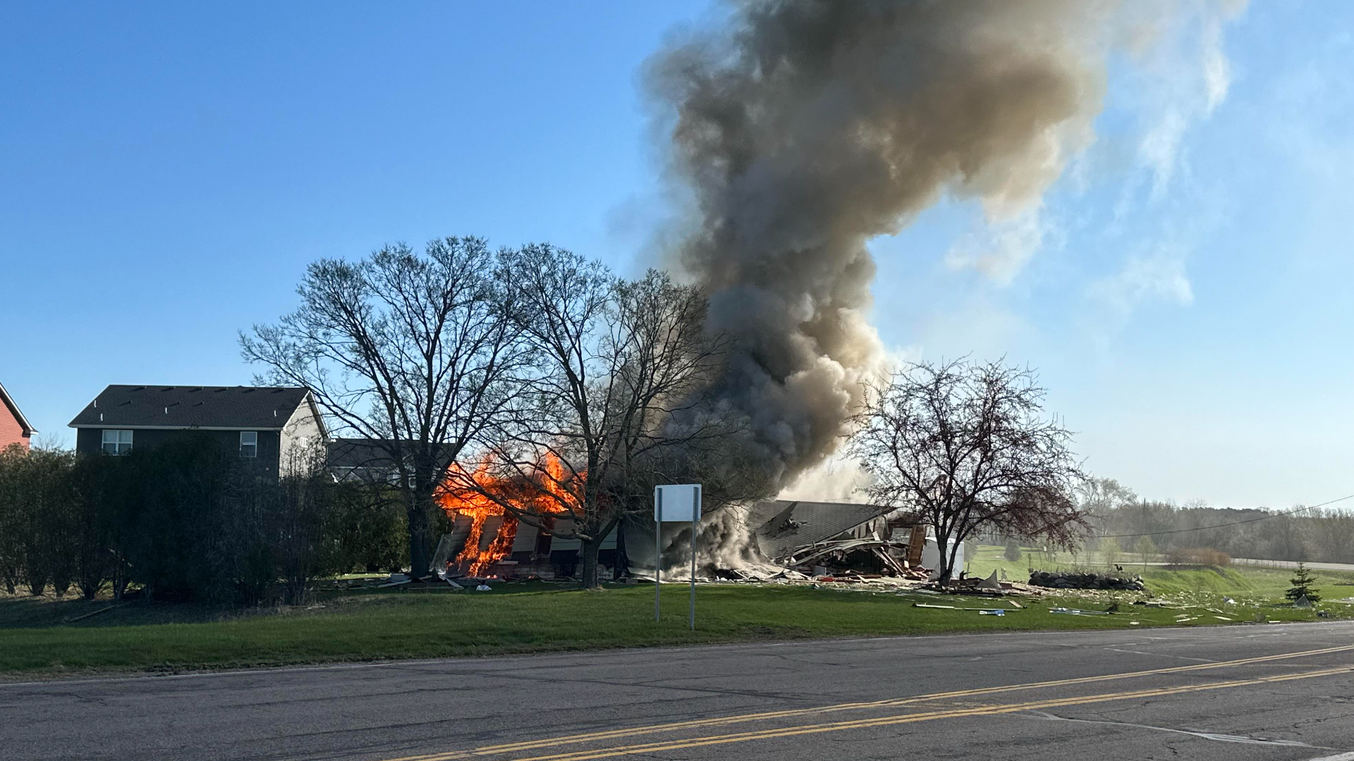 Investigation underway after house explosion in Wright County | kare11.com