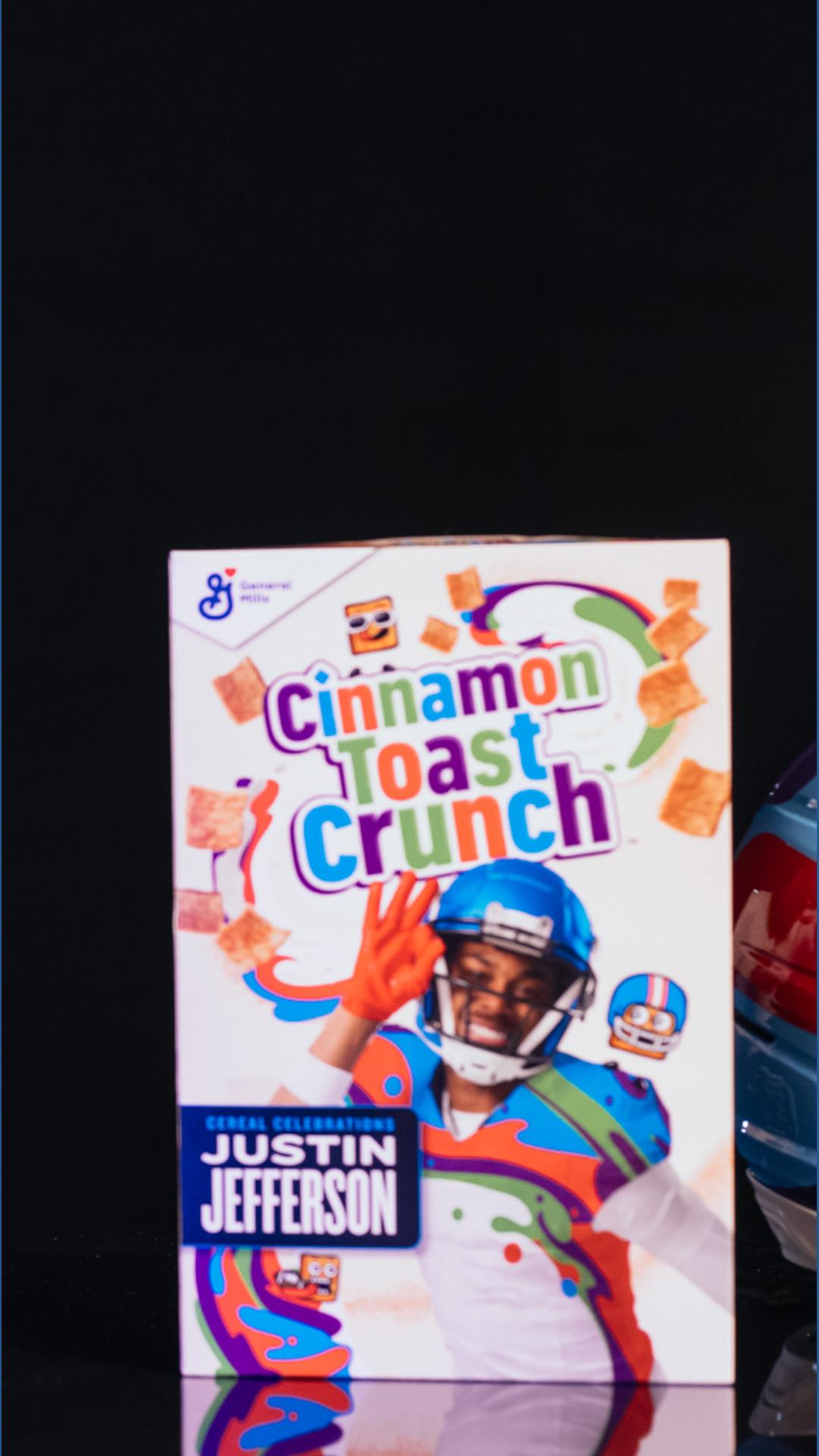 Vikings Justin Jefferson debuts Cinnamon Toast Crunch cereal box ...