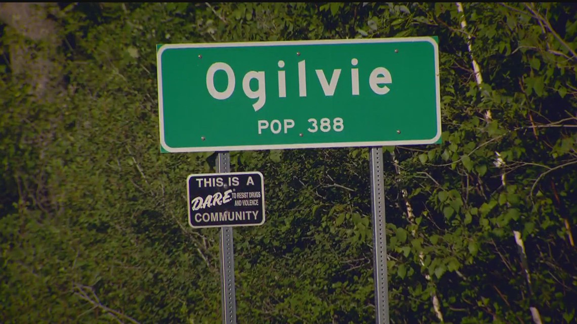 Misspelled sign replaced in Ogilvie | kare11.com