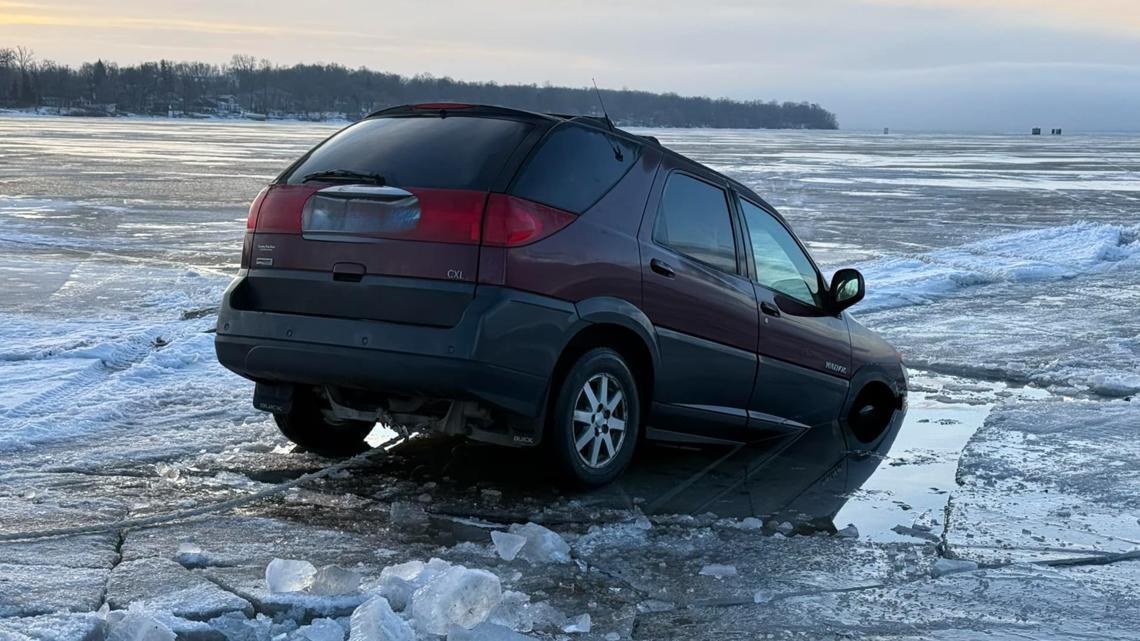 Weekend warm-up causes vehicles to break through ice on several ...