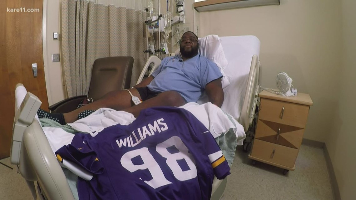 Former Vikings & Gophers player Ben Williams gives thanks after kidney ...