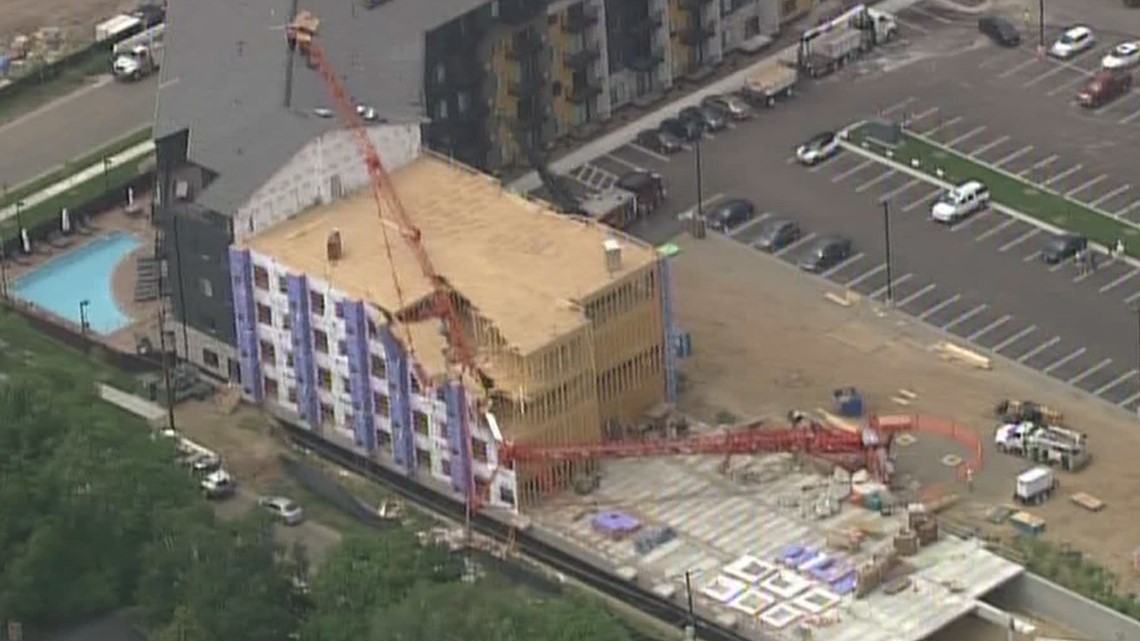 Crane collapse damages building, leaves residents without power ...