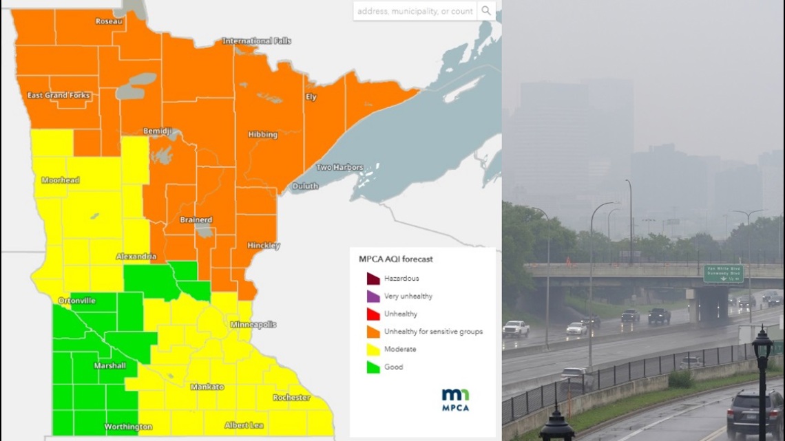 Wildfire smoke extends Minnesota Air Quality Alert | kare11.com