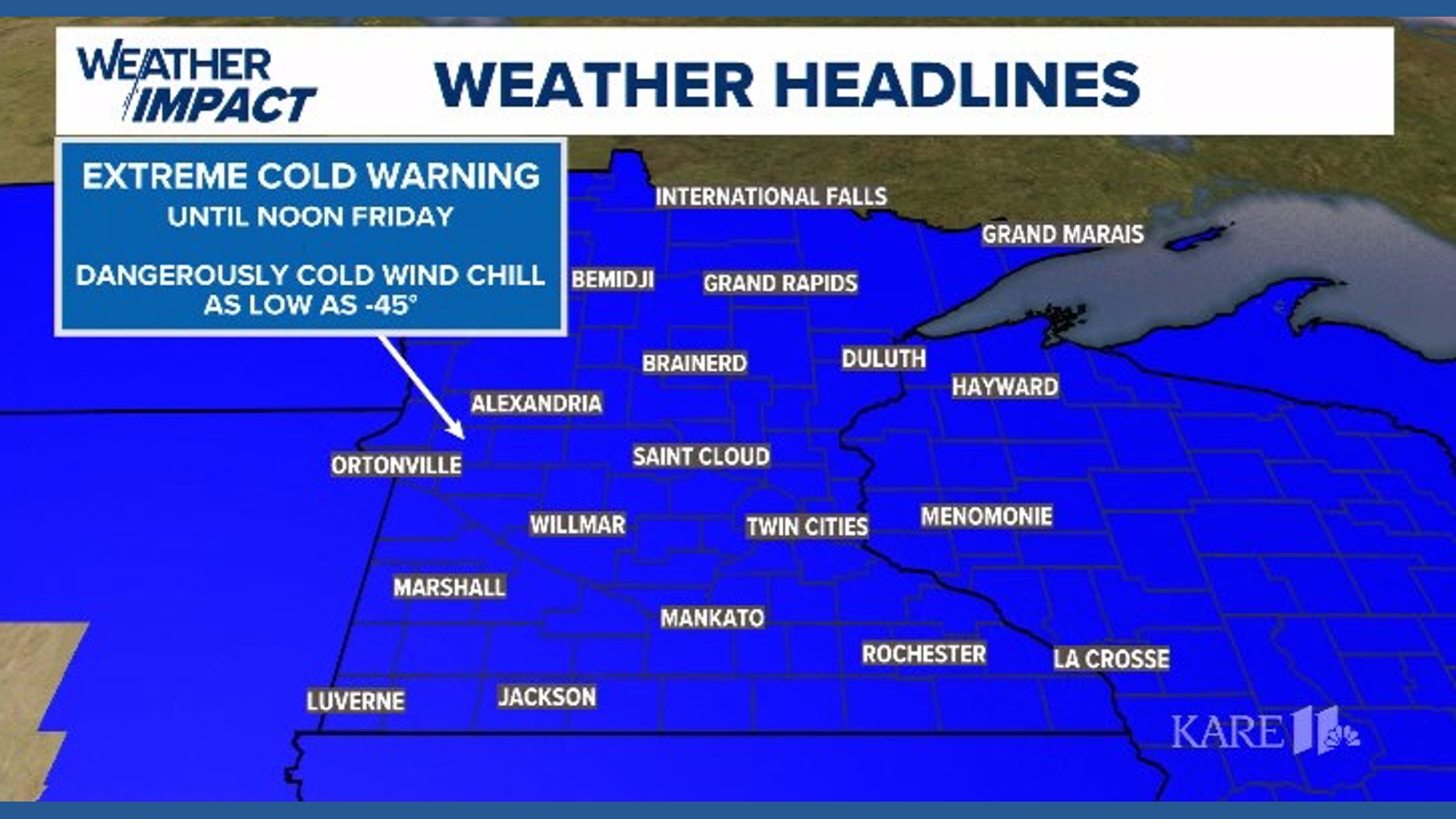 NWS issues 'extreme cold warning' for Minnesota; here's what that means ...
