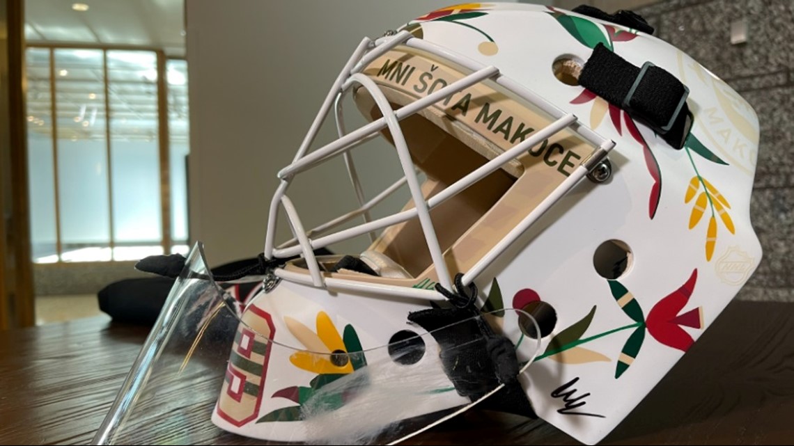 Museum acquires Wild goalie mask with Native American design | kare11.com