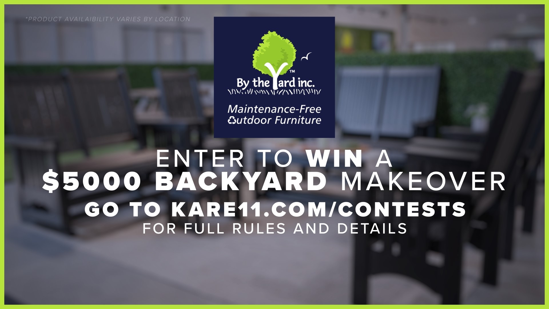 CONTEST: Win a new backyard patio set from By The Yard | kare11.com