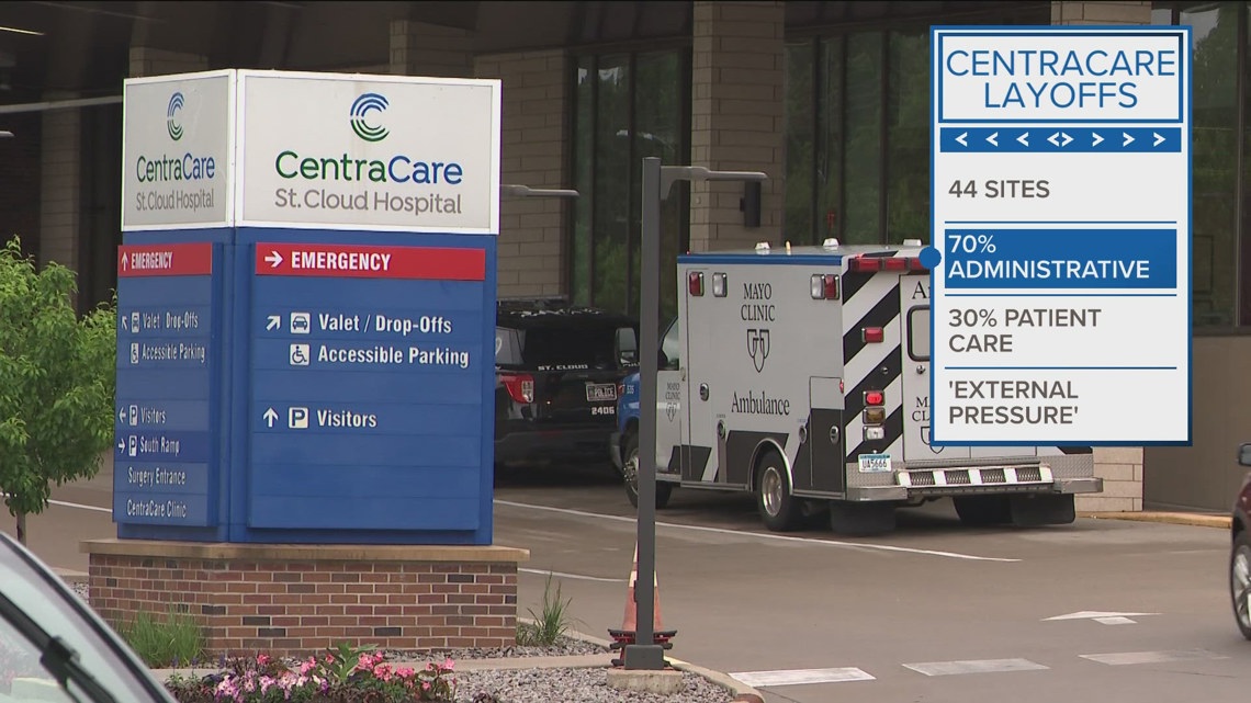 St. Cloud-based CentraCare to lay off about 535 employees | kare11.com