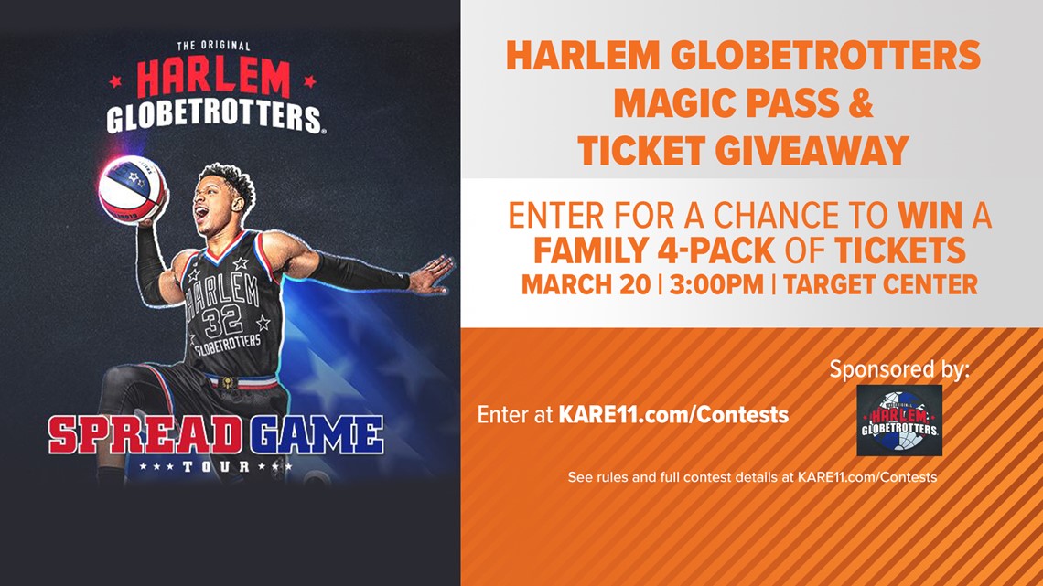 Harlem Globetrotters Magic Pass and Ticket Giveaway Contest | kare11.com