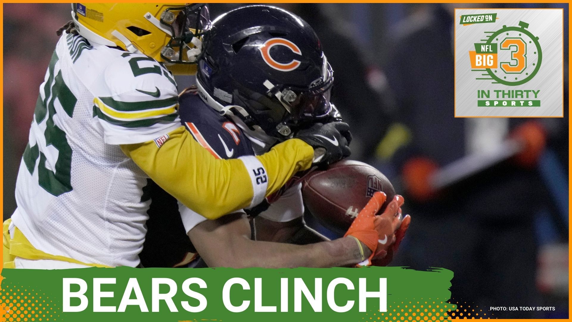 Bears CLINCH PLAYOFFS After Comeback Win Over Packers | The Big 3 in 30 ...