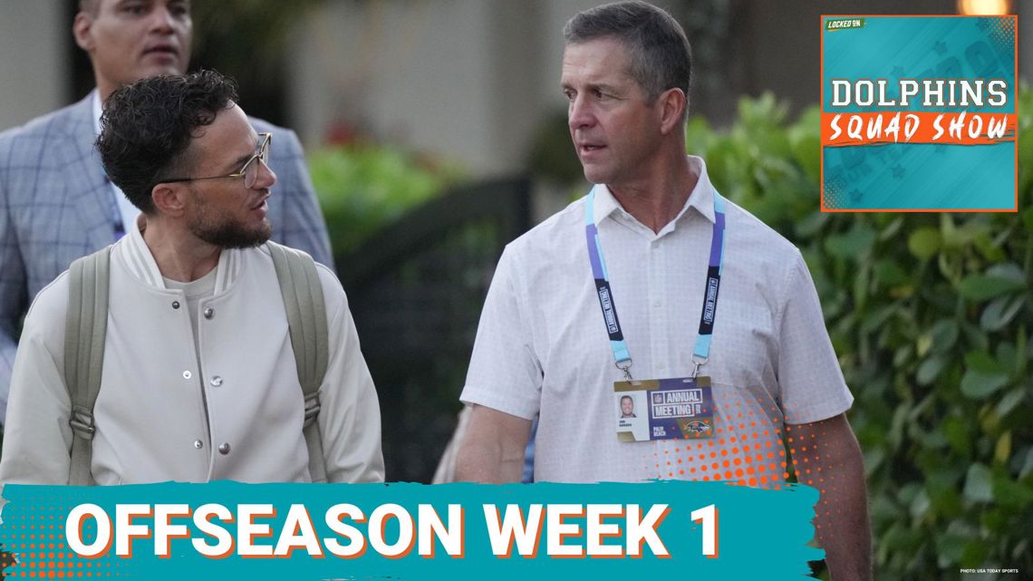 DOLPHINS SQUAD: Miami DOLPHINS OFFSEASON, John Harbaugh to Miami?, GM ...