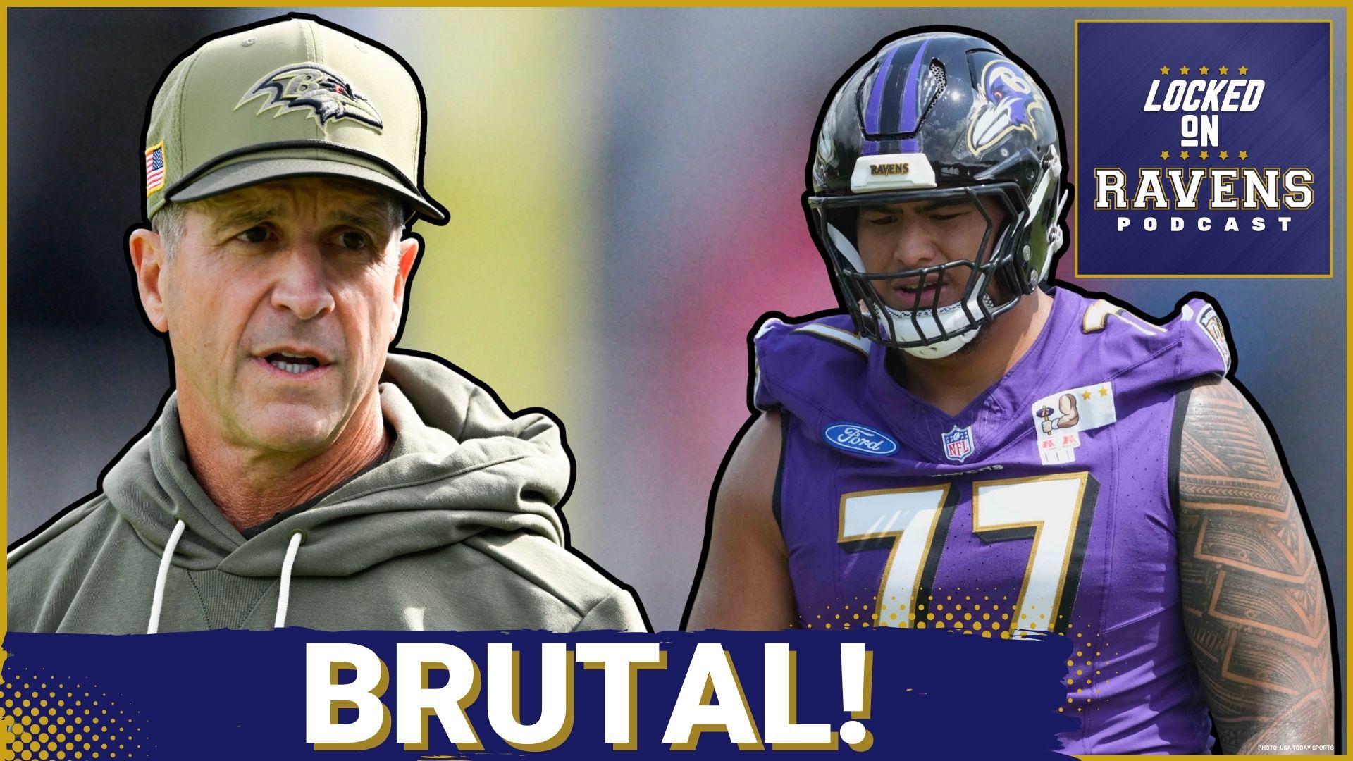 John Harbaugh BRUTALLY DOUBLES DOWN on Baltimore Ravens OL, former NFL ...