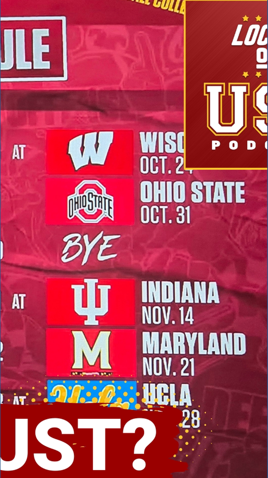 BIG TEN SHOCKER: USC Trojans MUST CONQUER Indiana in November, Schedule ...