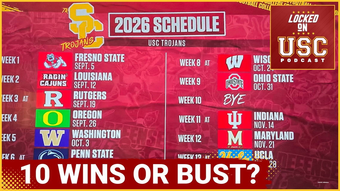 BIG TEN SHOCKER: USC Trojans MUST CONQUER Indiana in November, Schedule ...