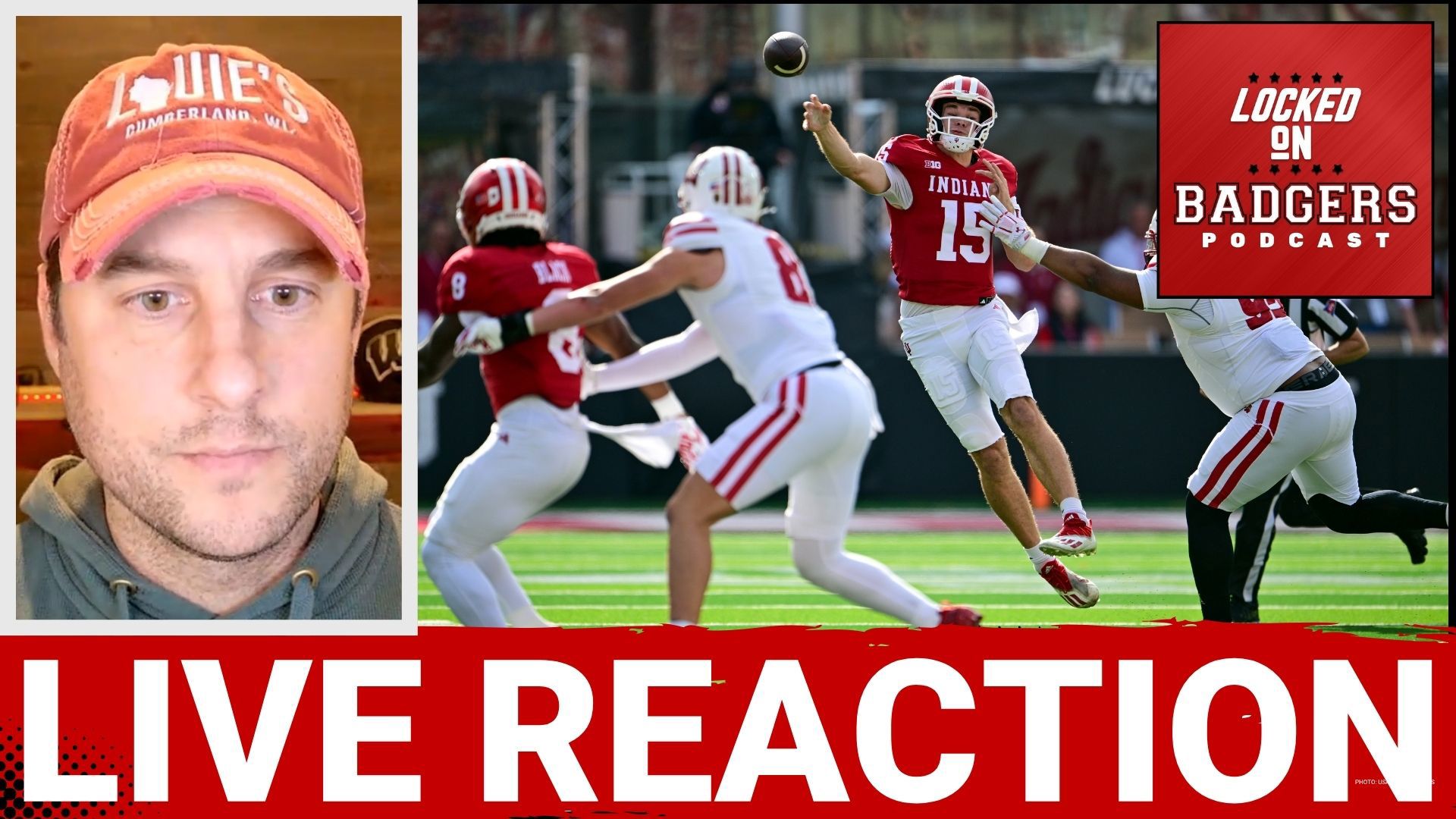 LIVE REACTION | Wisconsin Badgers BEAT DOWN in Bloomington against IU ...