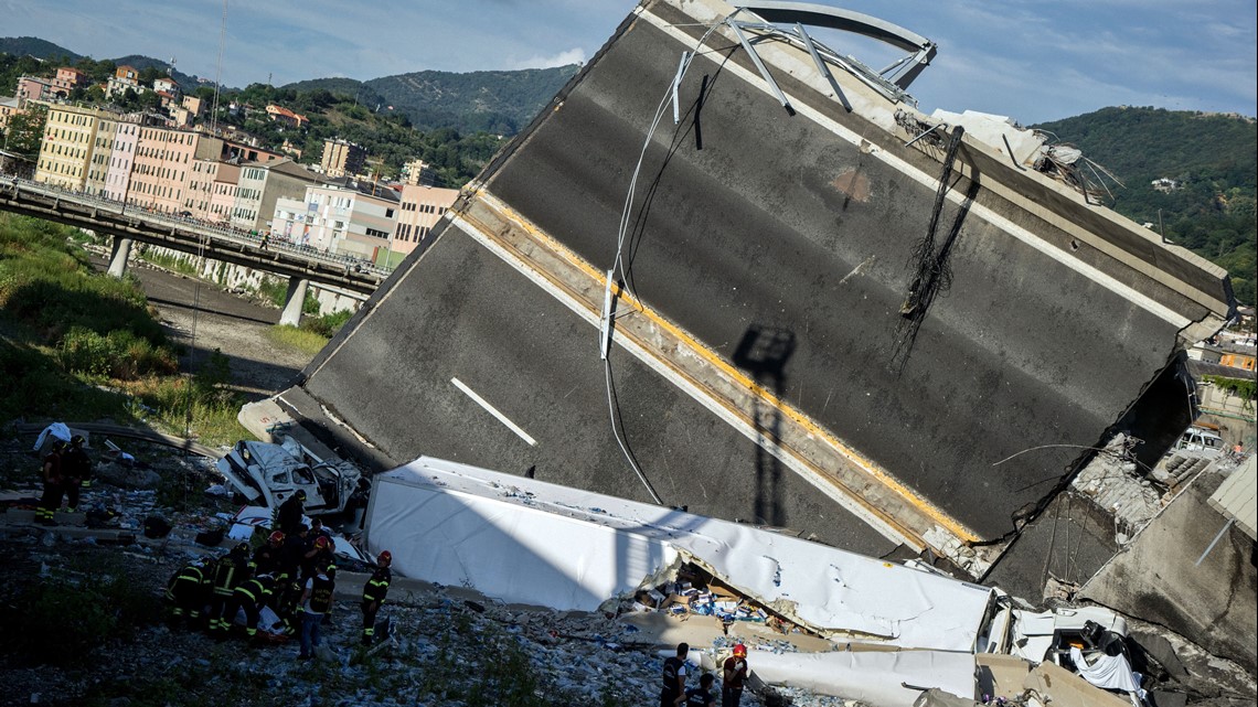 Italian bridge collapse sends cars tumbling, killing 26 | kare11.com