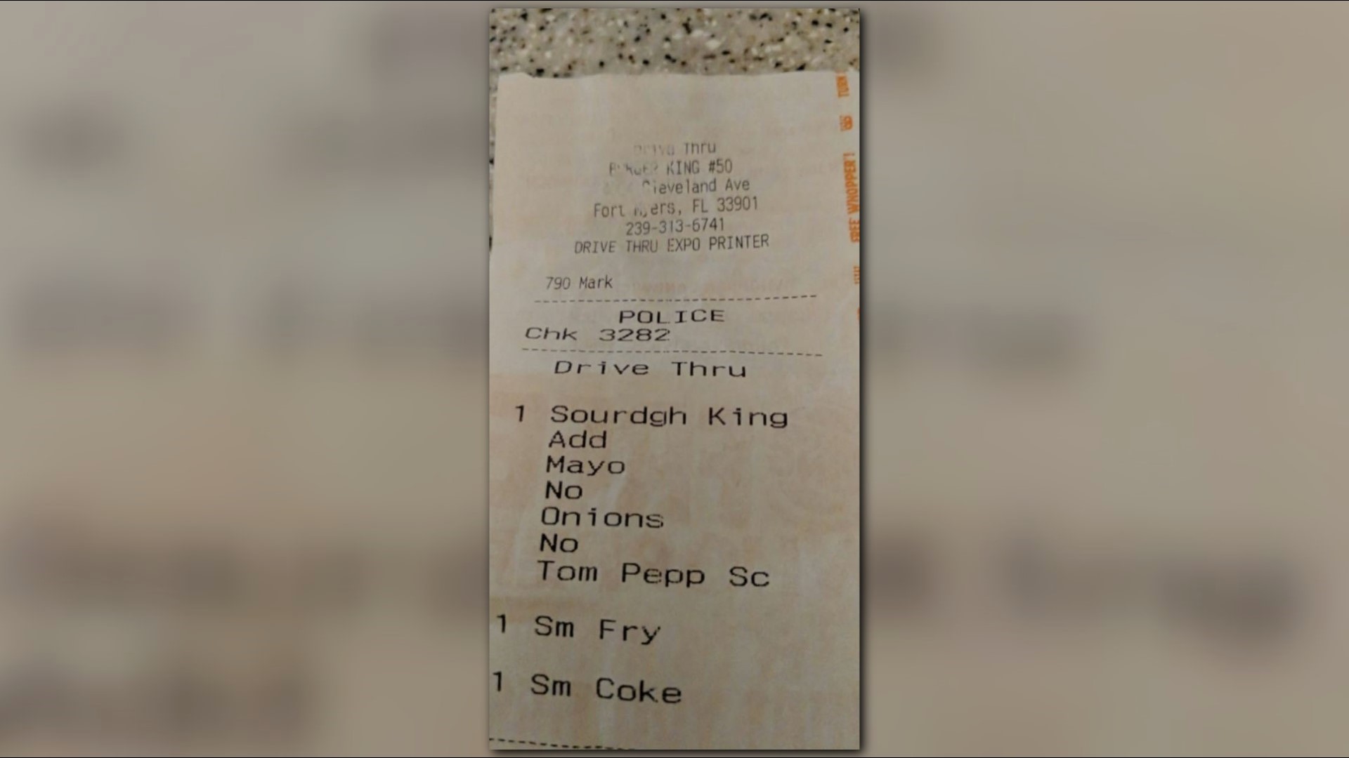 Police officer claims Burger King served him dirt in viral Facebook ...
