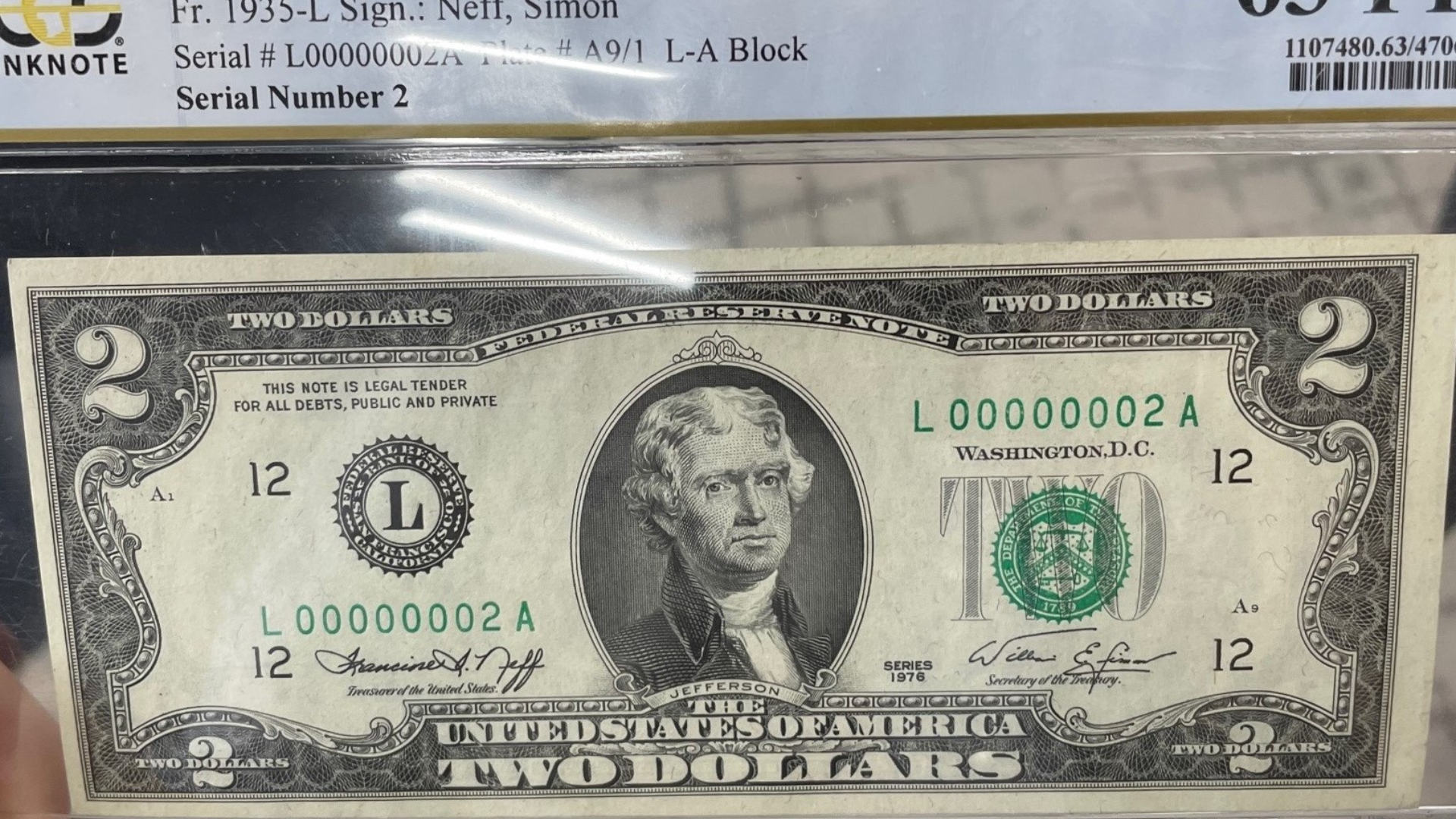 Two-dollar bill sold for thousands at auction goes viral | kare11.com