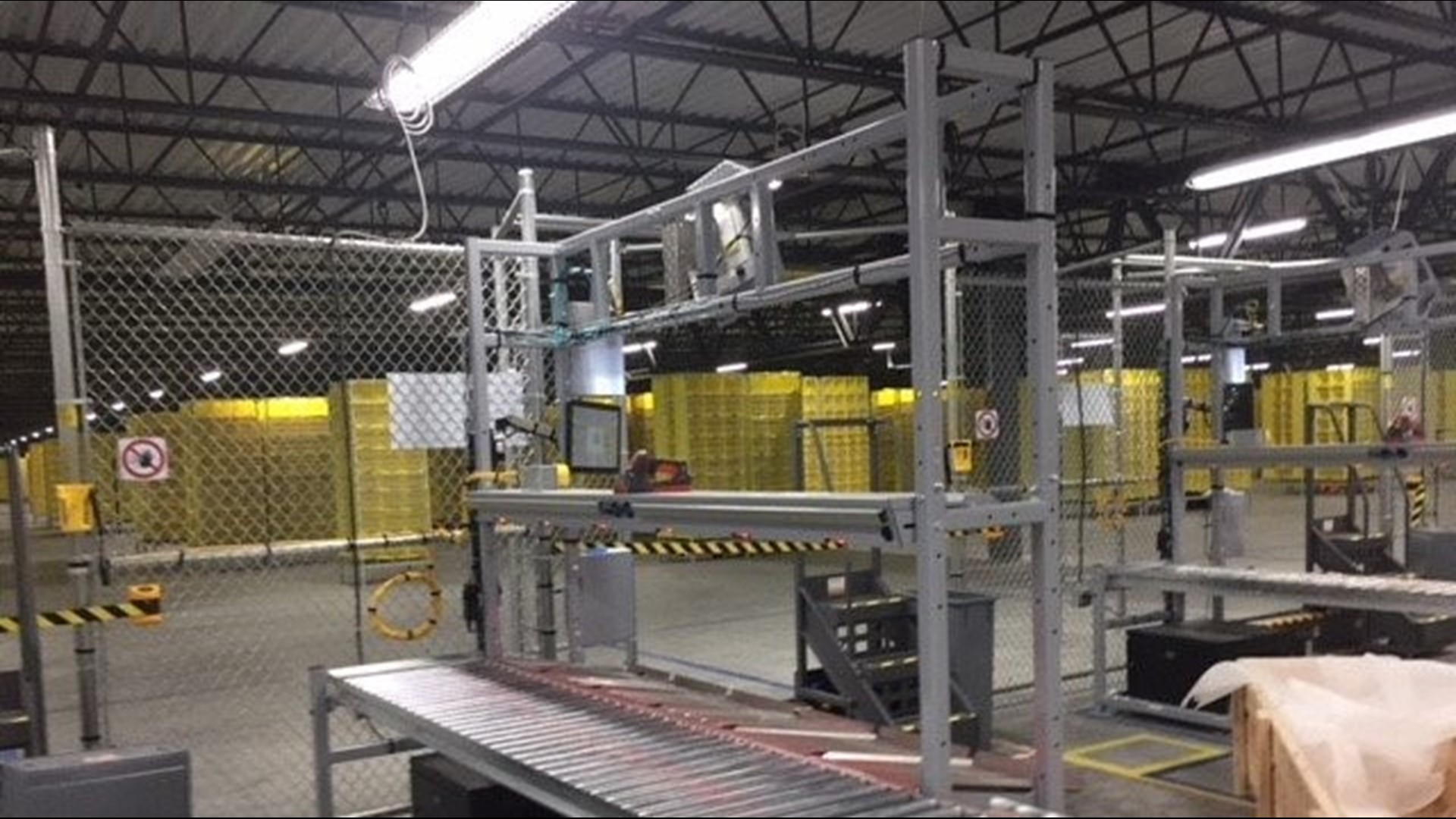 First look inside construction of Amazon's new fulfillment center in ...