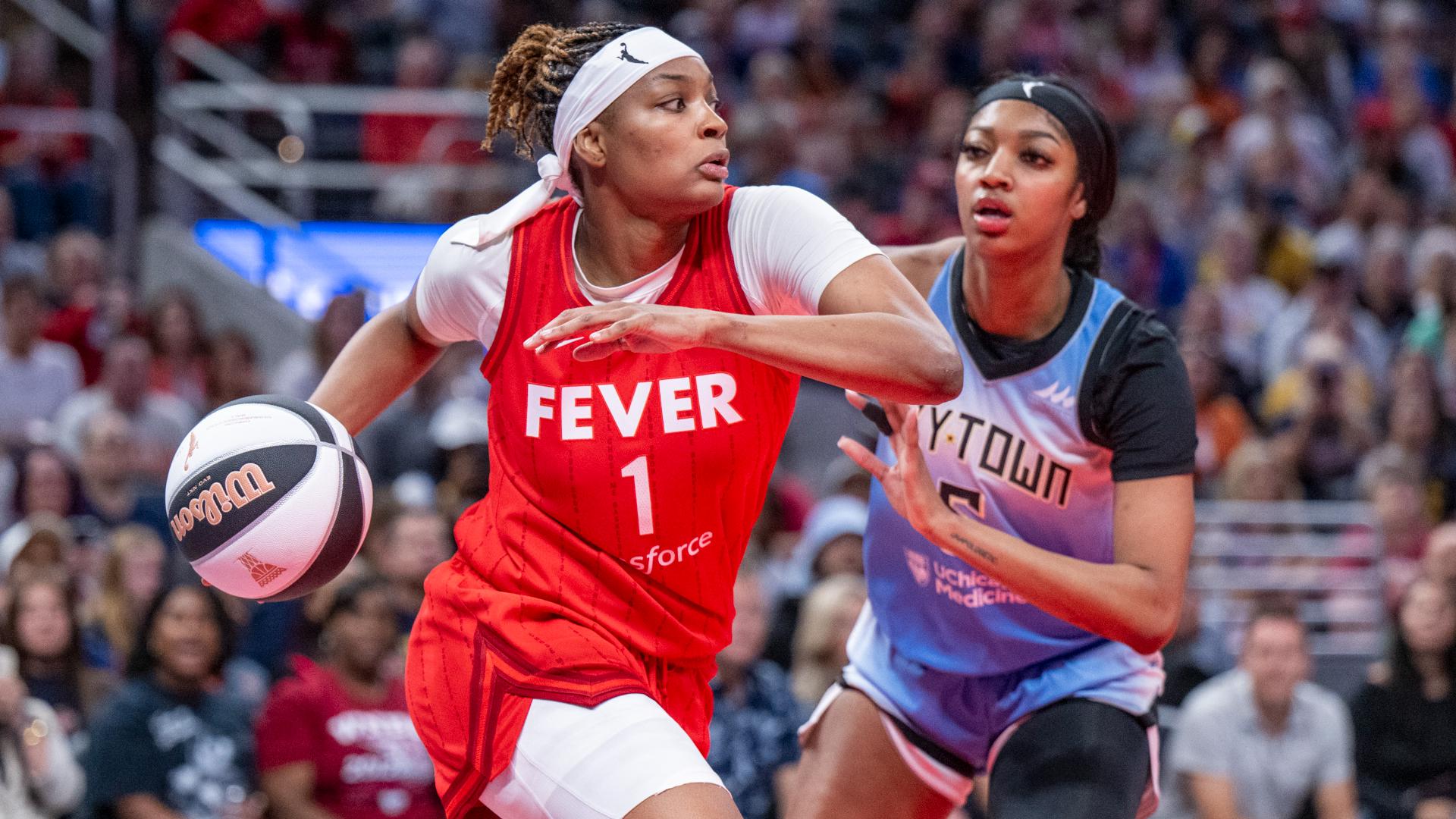 WNBA upgrades Chennedy Carter's foul on Caitlin Clark to flagrant ...