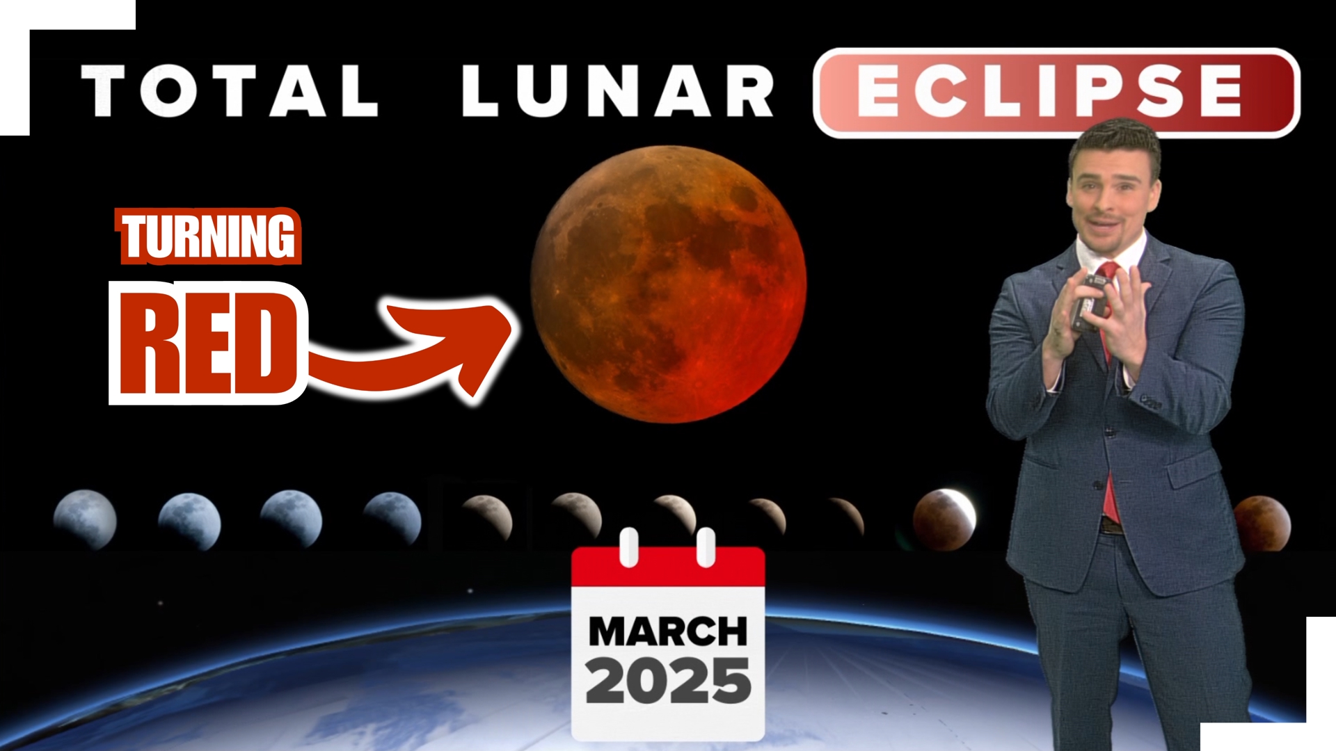 Tracking the total lunar eclipse | March 2025 full blood worm moon | kare11.com