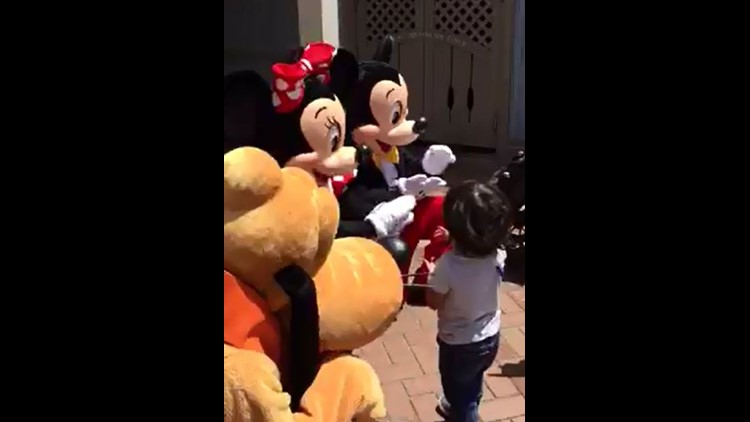 Disney characters communicate with little boy in sign language | kare11.com