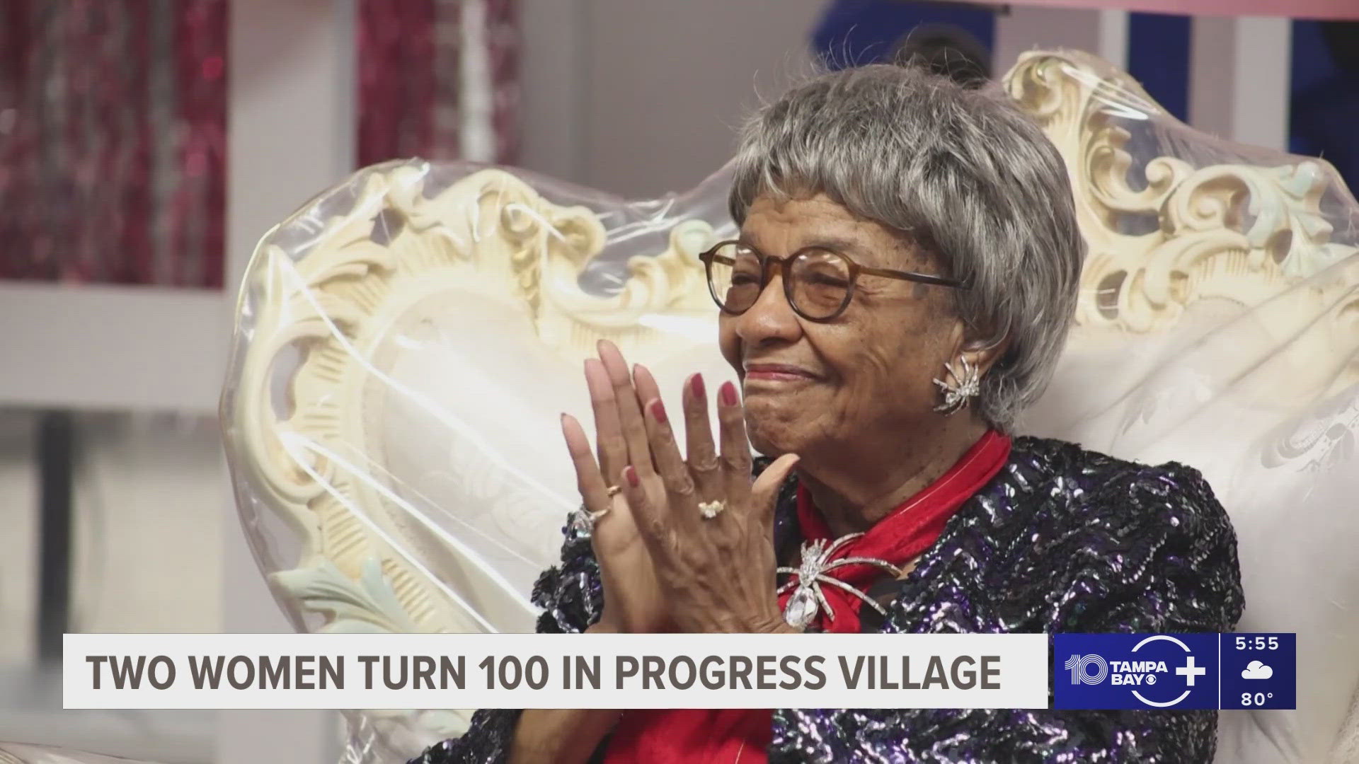 2 women celebrate 100th birthdays together at senior center: 'I thank ...