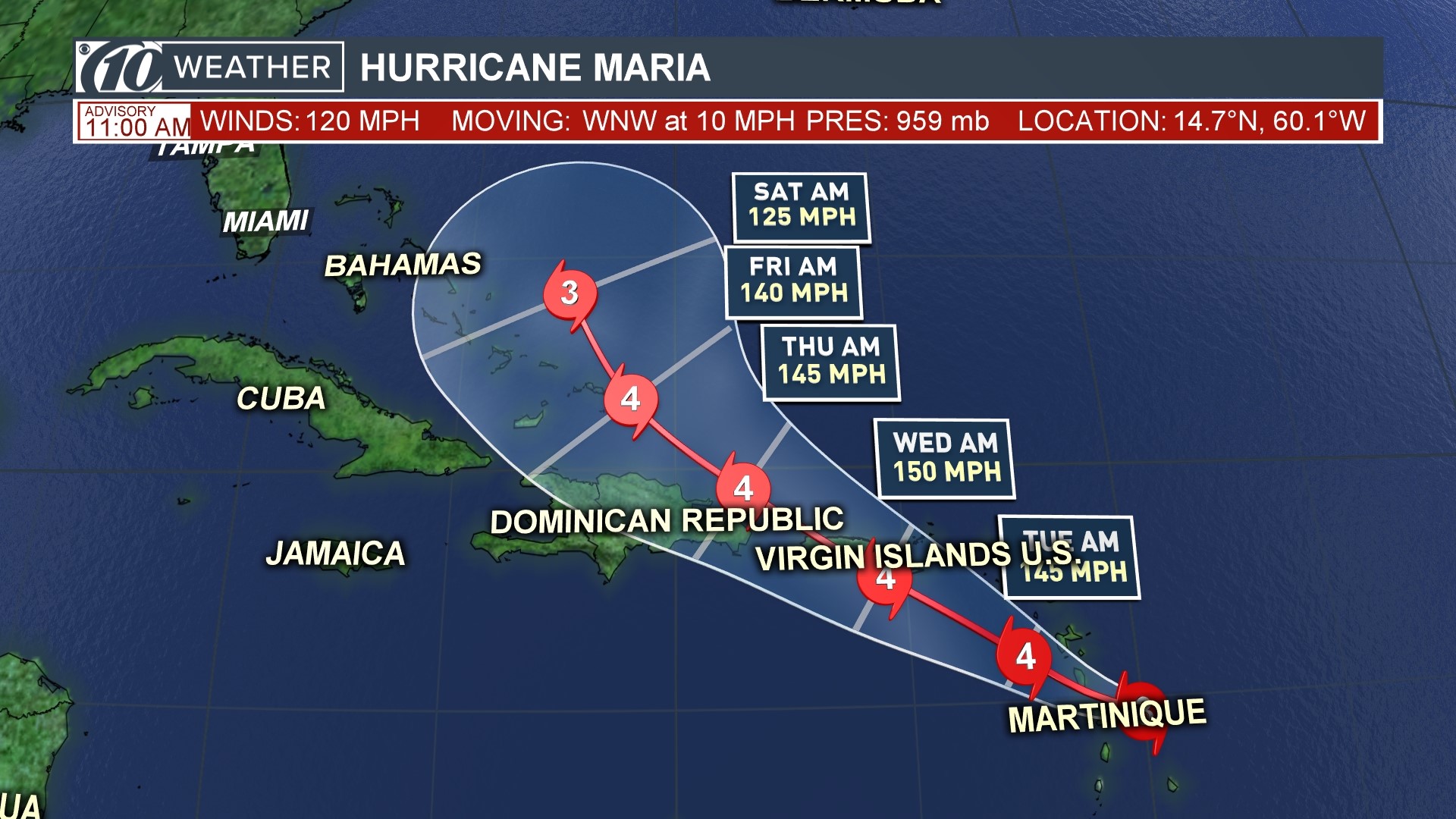 Maria intensifies into a monster Category 5 hurricane | kare11.com
