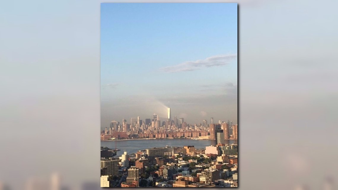 Man captures photo of light beaming off One World Trade Center | kare11.com